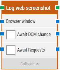 Log Web Screenshot - The Web building blocks - LEAPWORK